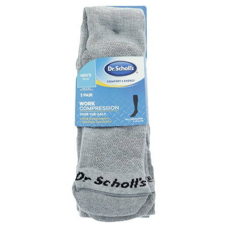 Dr. Scholl's - Dr. Scholl's Men's Work Compression Over the Calf Socks ...