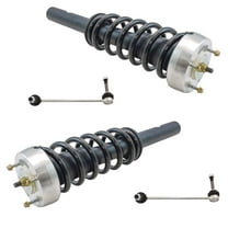 TRQ Front Strut & Spring Assemblies with Sway Bar End Links Kit for BMW ...