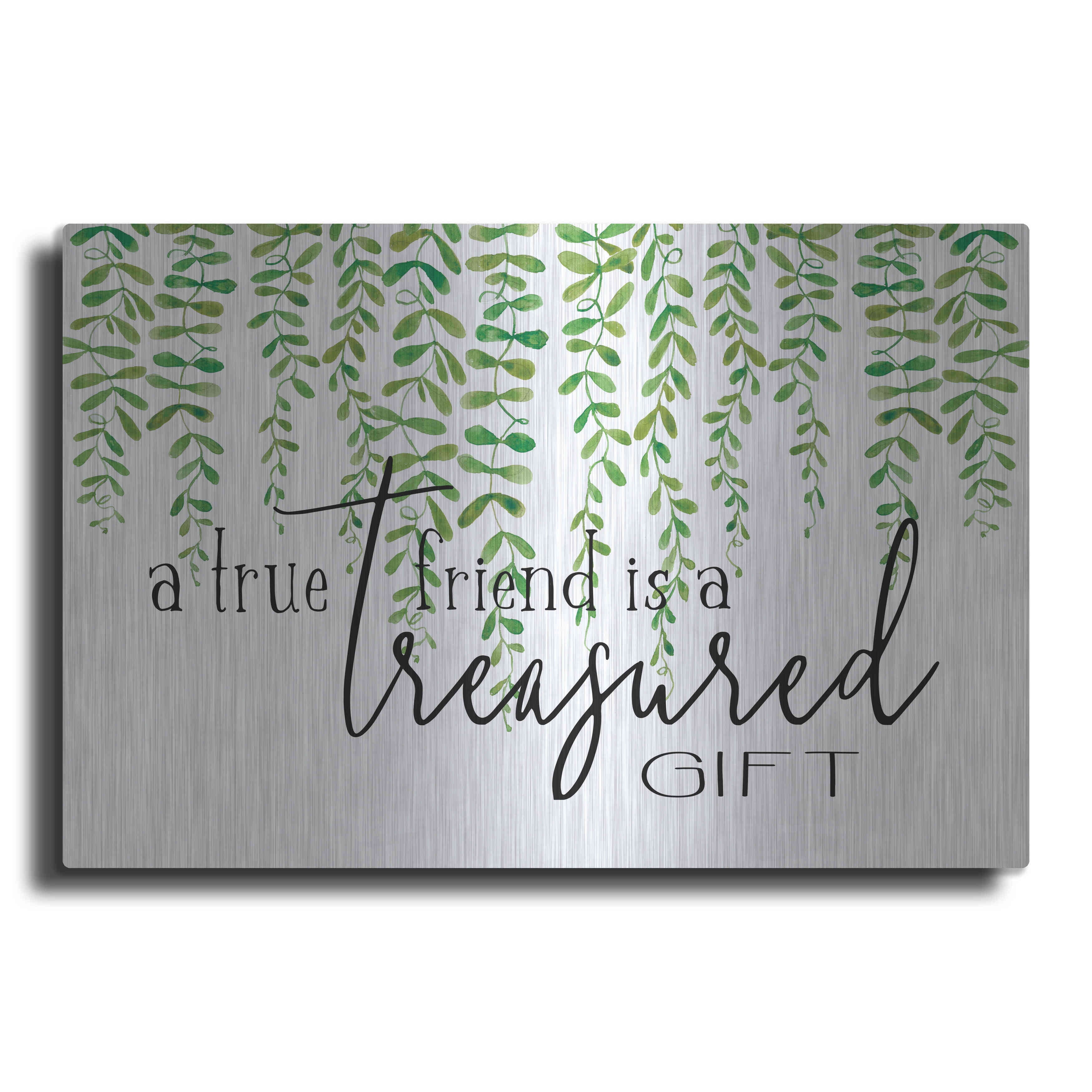 Luxe Metal Art 'Treasured Gift' by Cindy Jacobs, Metal Wall Art, 24"x16 ...