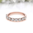 Auory Half Eternity Bridal Wedding Band - 18K Rose Gold Plated ...