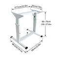 Adjustable RV Table Legs and Folding Table Base, (Height Range 11.8In ...