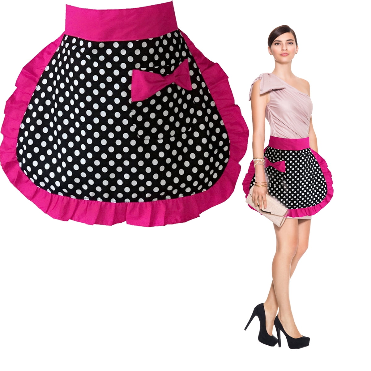 2 cute vintage half skirt aprons - munimoro.gob.pe