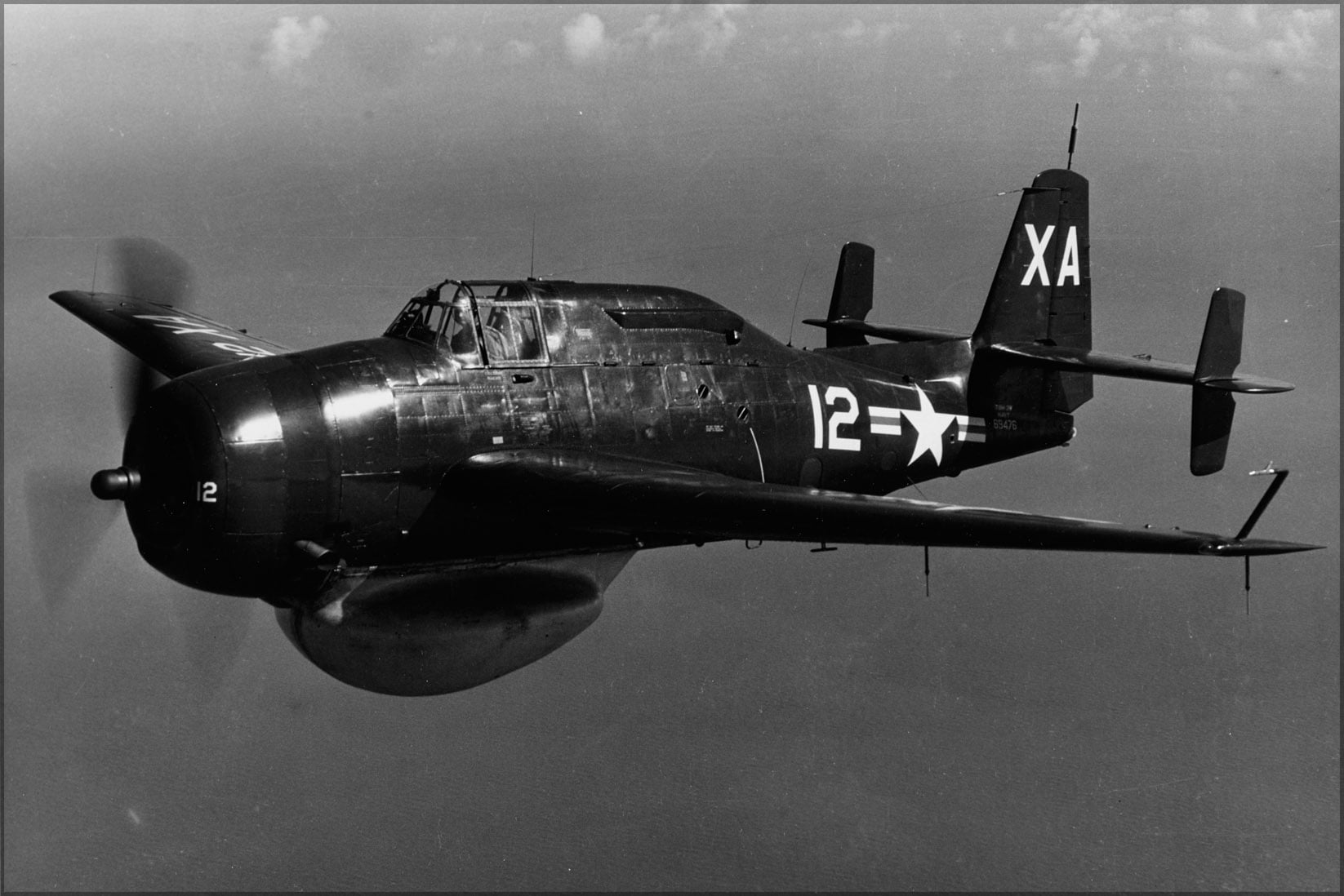 24"x36" Gallery Poster, U.S. Navy Grumman TBM-3W Avenger 1948 - Walmart.com