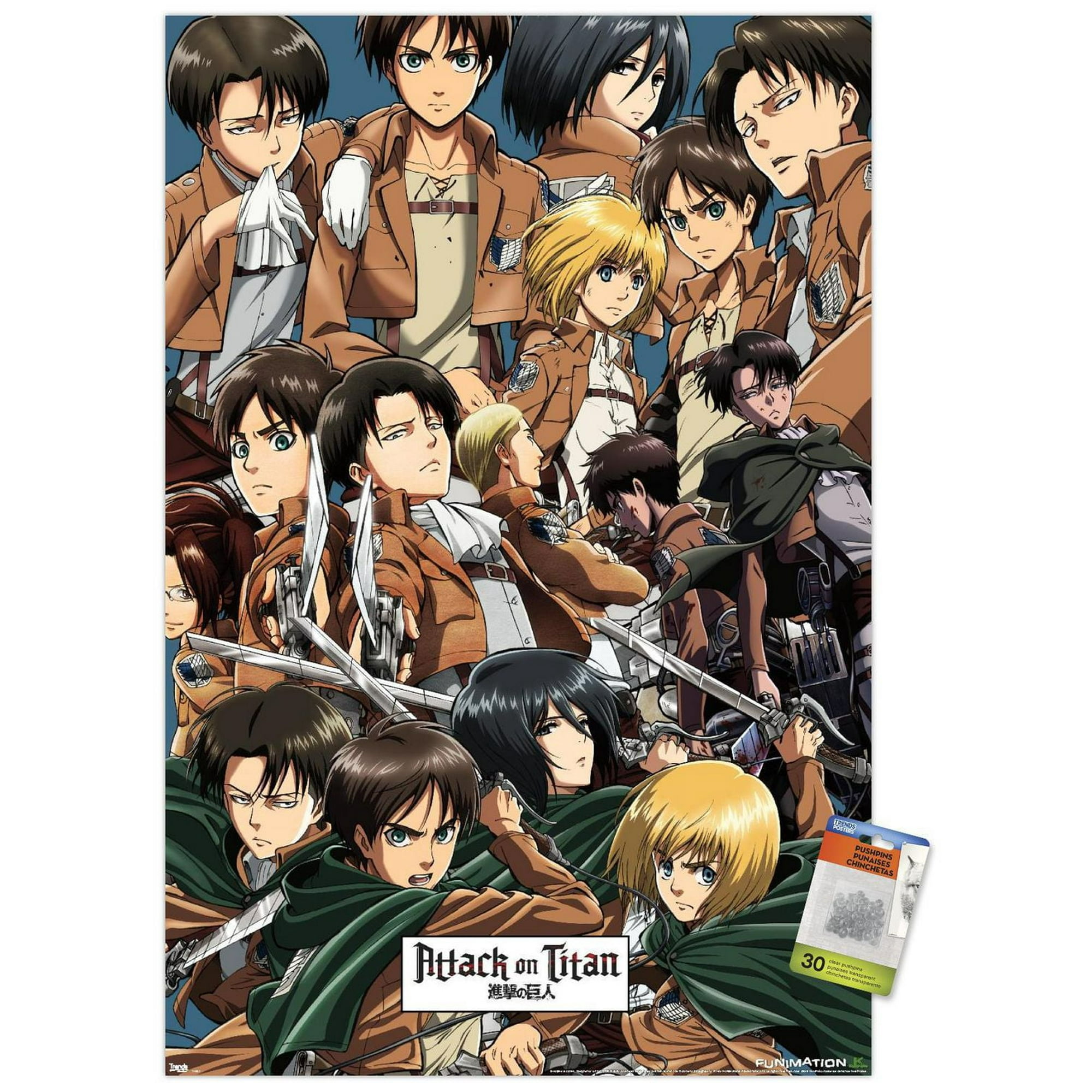 Click here for Trends International Attack On Titan - Collage Wal... prices