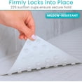 Non-Slip Bath Mat with Suction Cups - 28" x 16" Extra Large Rubber Mat ...