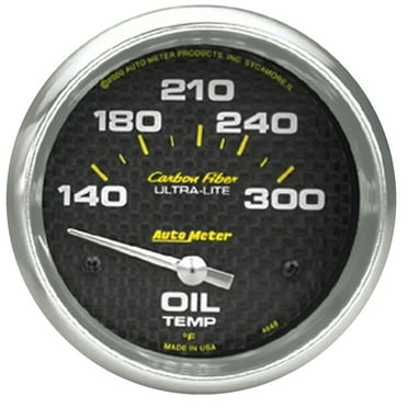 AUTO METER 4821 2-5/8IN OIL PRESS, 0-100 PSI, MECH, CARBON FIBER ...