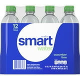 smartwater vapor distilled premium water, cucumber lime, 23.7 fl oz, 12 ...