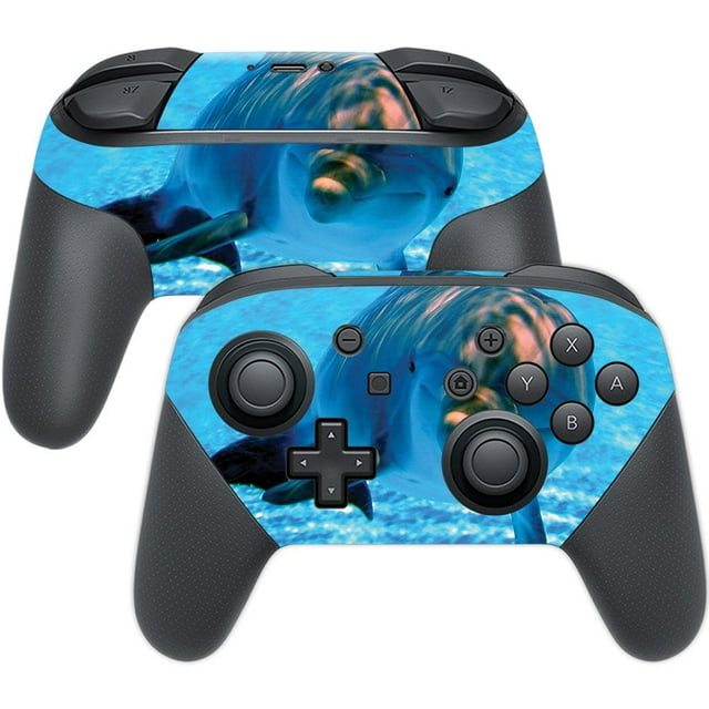 Skin Decal Wrap Compatible With Nintendo Switch Pro Controller Dolphin ...