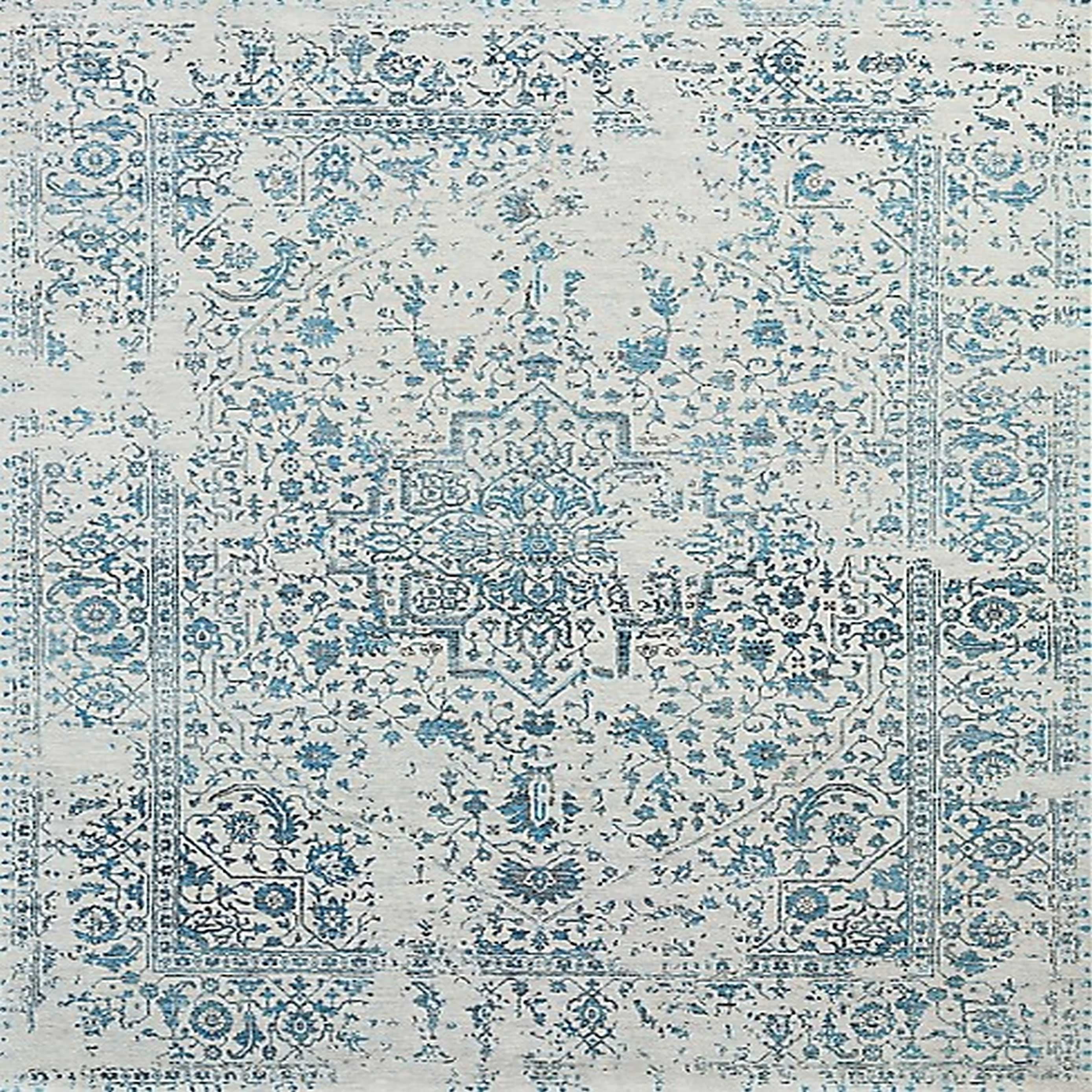 Ahgly Company Indoor Square Mid-Century Modern Light Slate Gray ...