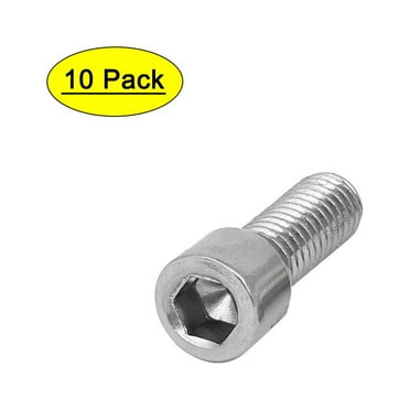 Uxcell M6 x 25mm Threaded Hexagon Socket Head Cap Screws Bolts Bronze ...