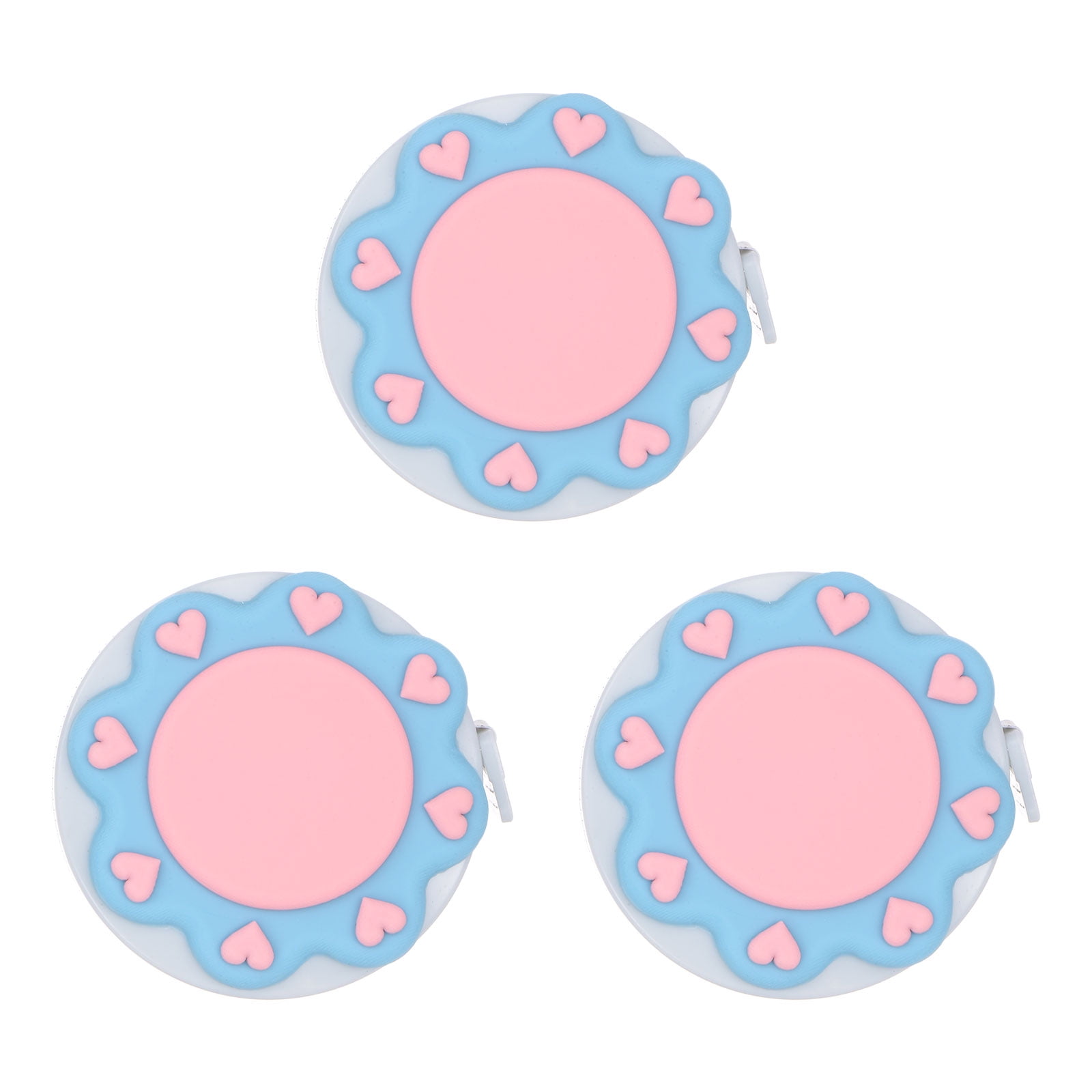 3 Packs Soft Tape Measure 60-Inch 1.5 Meter Retractable Mini Cartoon ...