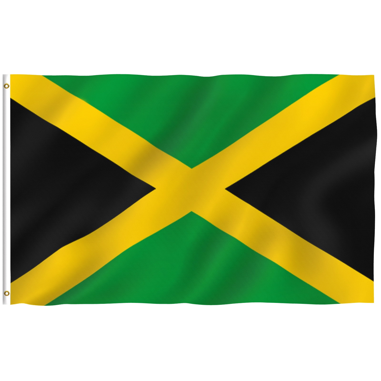 Click here for Anley Fly Breeze 3x5 Foot Jamaica Flag - Vivid Col... prices