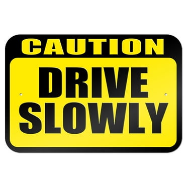 Caution Slow Moving Vehicle Sign - Walmart.com