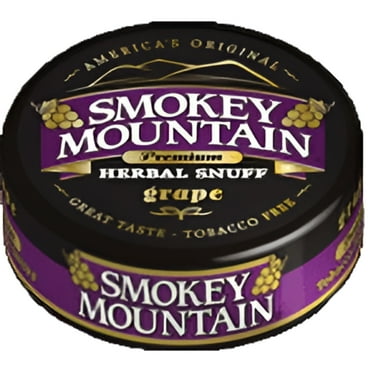 Smokey Mountain Herbal Long Cut – Classic – 5 Can Box - Tobacco-Free ...