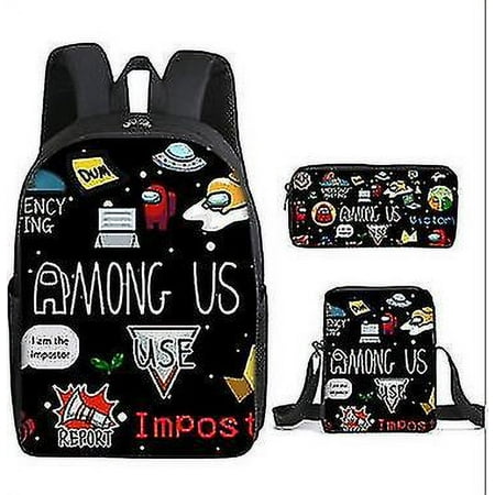 Among Us Visor Backpack Kids Rucksack Crewmate Back To School Bag A ...