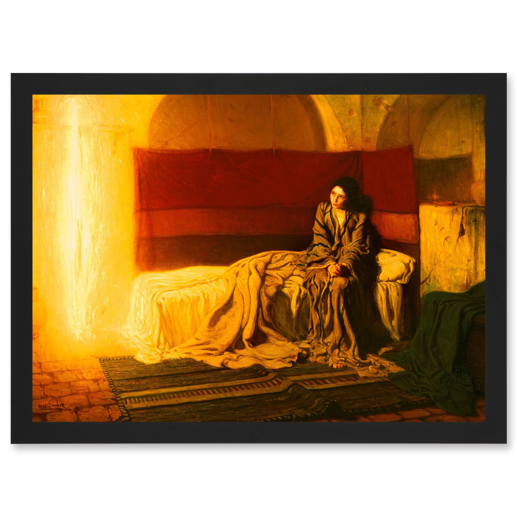 Tanner The Annunciation A4 Artwork Framed Wall Art Print - Walmart.com