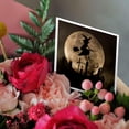 3drose, Witch Silhouette Flying by Full Moon Black Cloudy Sky, 6 ...