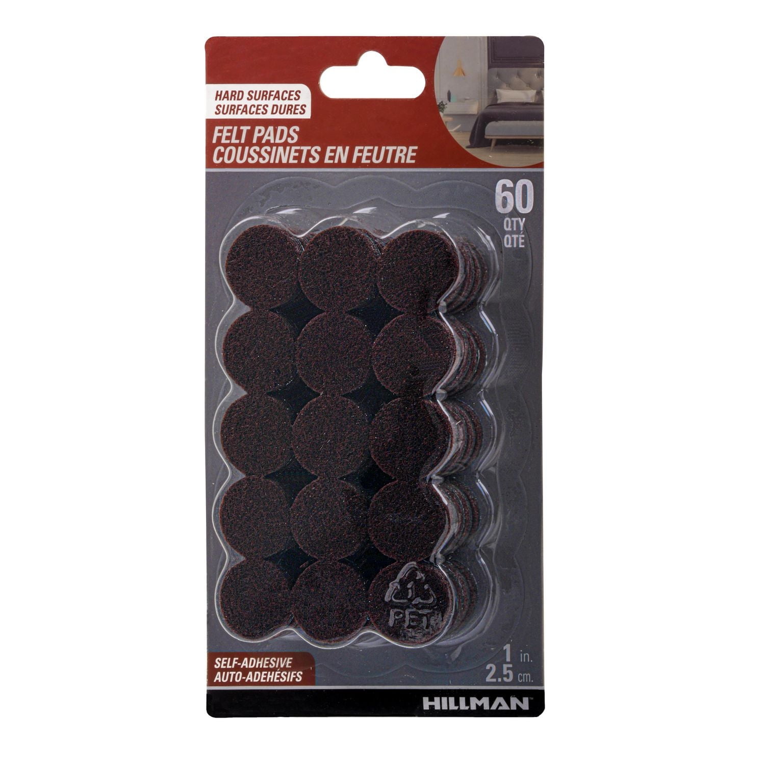 Click here for Hardware Essentials Felt Pads 1 Brown 60pc One Siz... prices