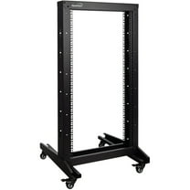 NavePoint 25U 2 Post Open Frame Server Rack for 19 Inch Equipment, AV ...