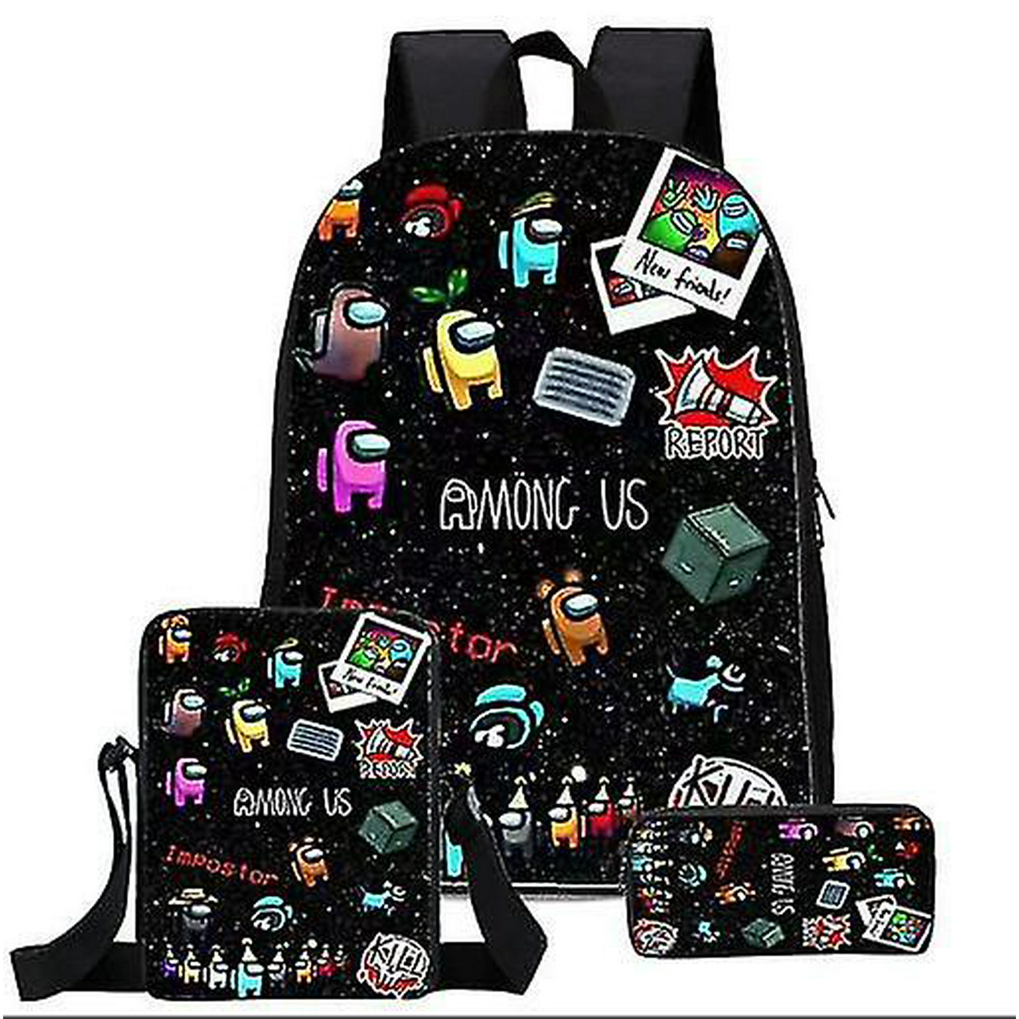 Click here for Zmleve Among Us Visor Backpack Kids Rucksack Crewm... prices