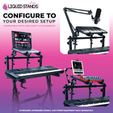Liquid Stands 2 Tier Keyboard Stand Attachment with Straps and ...