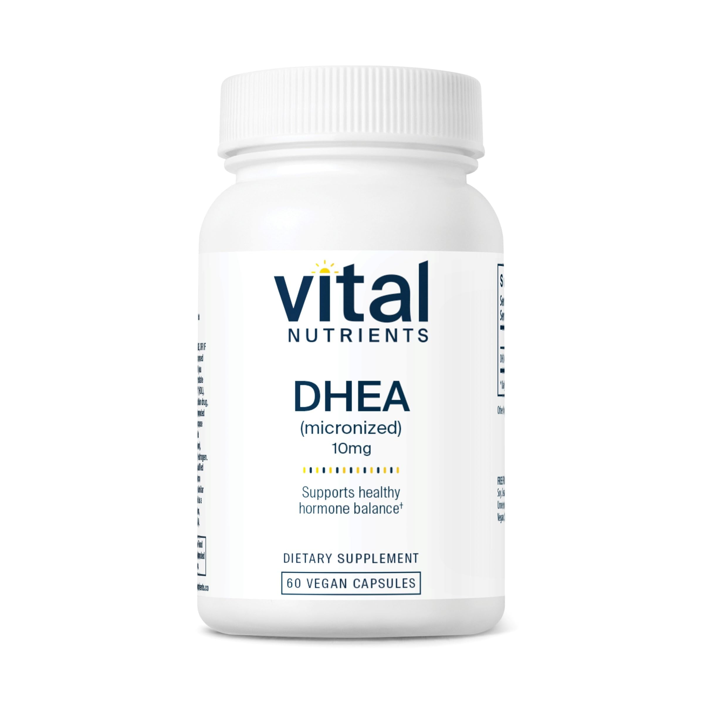Vital Nutrients DHEA 10mg | Vegan Micronized DHEA Supplement for Women ...
