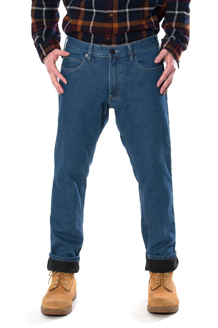 Insulated Gear Men's Relaxed Fit Straight Leg Fleece Lined Jean ...