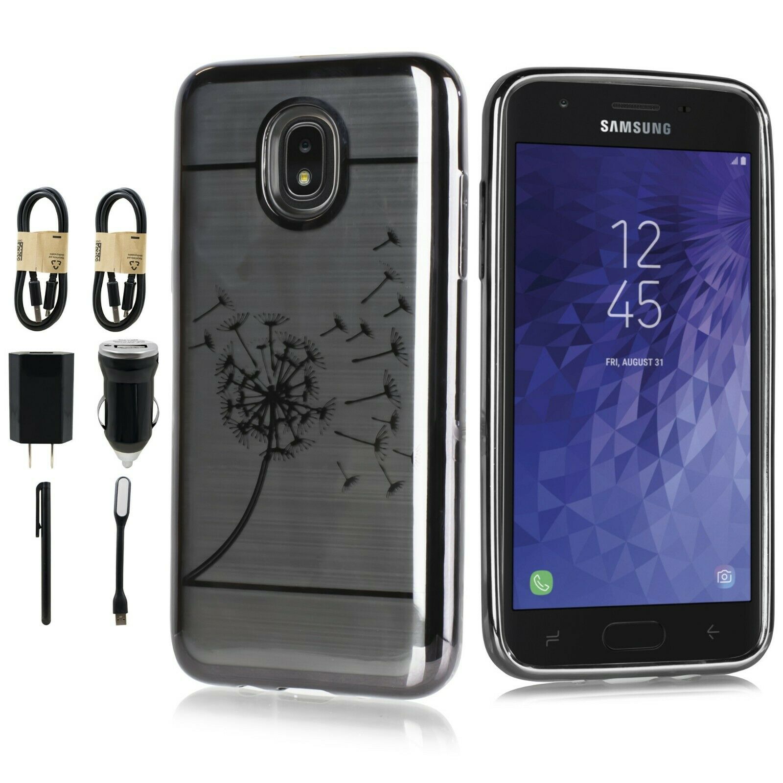 Value Pack for 5.5" Samsung Galaxy J7 (2018) Graphic Brushed Raised ...