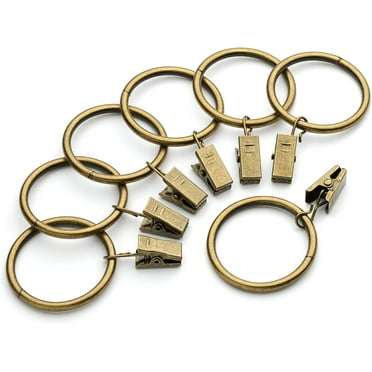 2 Inch Metal Curtain Clip Rings, Set of 14 - Walmart.com