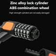 Bike Lock with Combination 4 Ft Bicycle Cable Lock 5 Digital Resettable ...