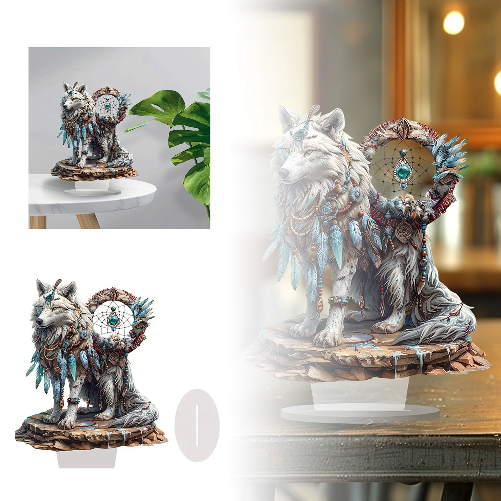 Click here for Hhsfuzhuangggg Elegant White Wolf And Dreamcatcher... prices