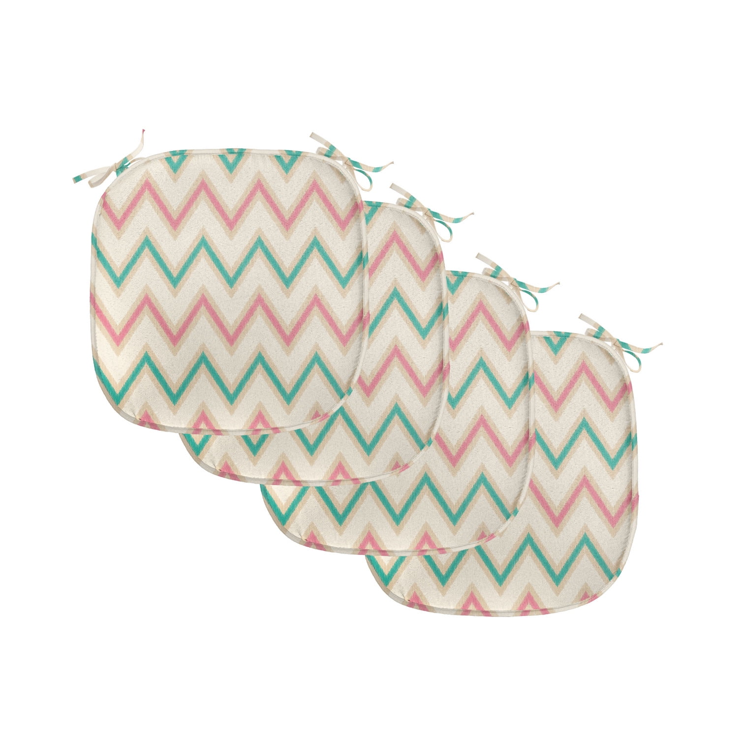 Chevron Chair Seating Cushion Set of 4, Digital Chevron Forms Technical ...