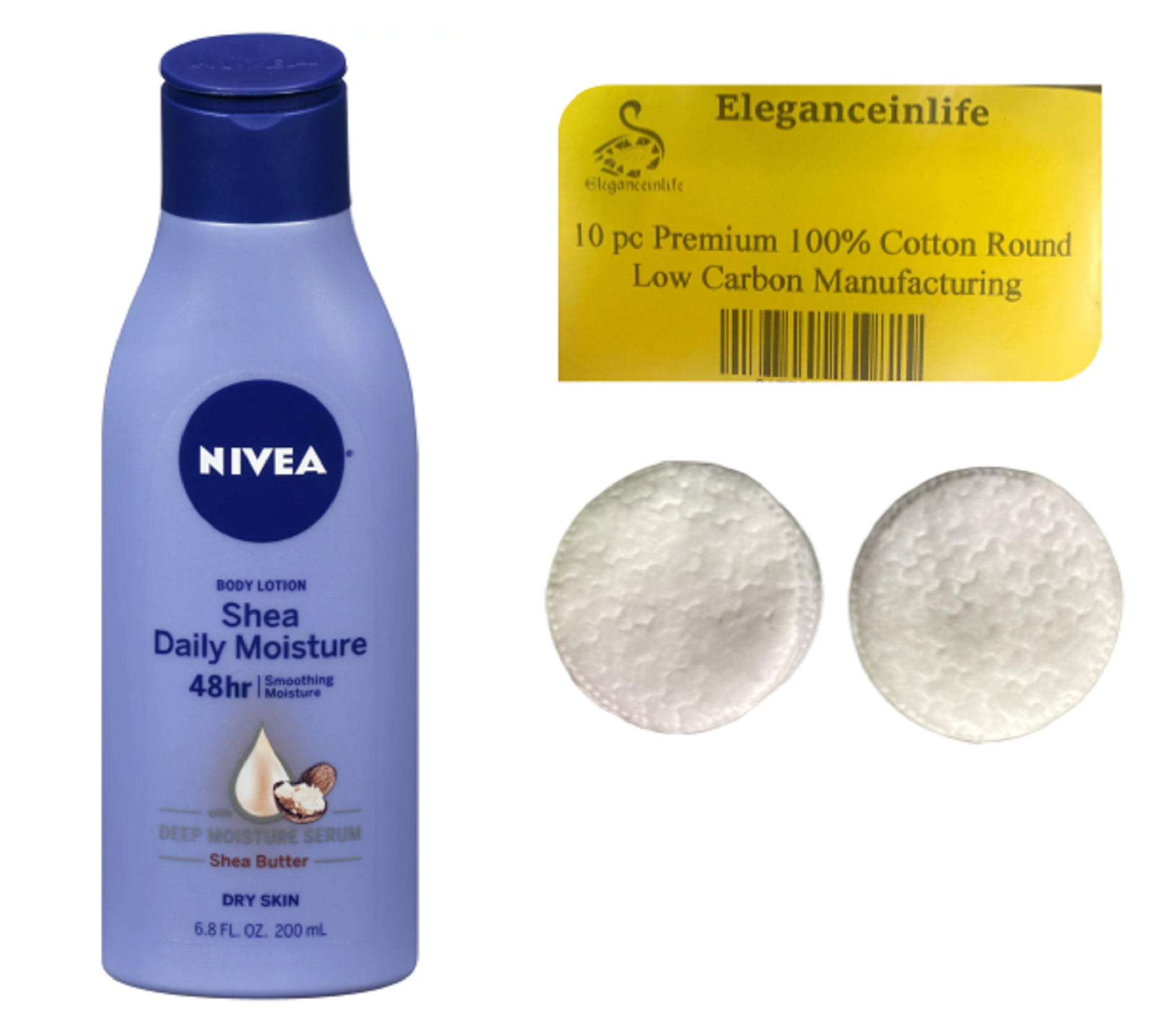 Nivea body lotion shea daily moisture 48 hr smoothing dry 6.8 oz ...