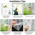 TSV Glass Privacy Static Window Film, Non-Adhesive Rhombus Pattern ...