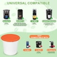 45 Count Disposable Fillable Empty K Cups Coffee Pods Set,Make Your Own ...