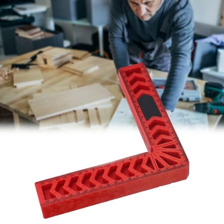 QIILU 90° Positioning Aid Ruler,90 Degree Positioning Square Plastic ...