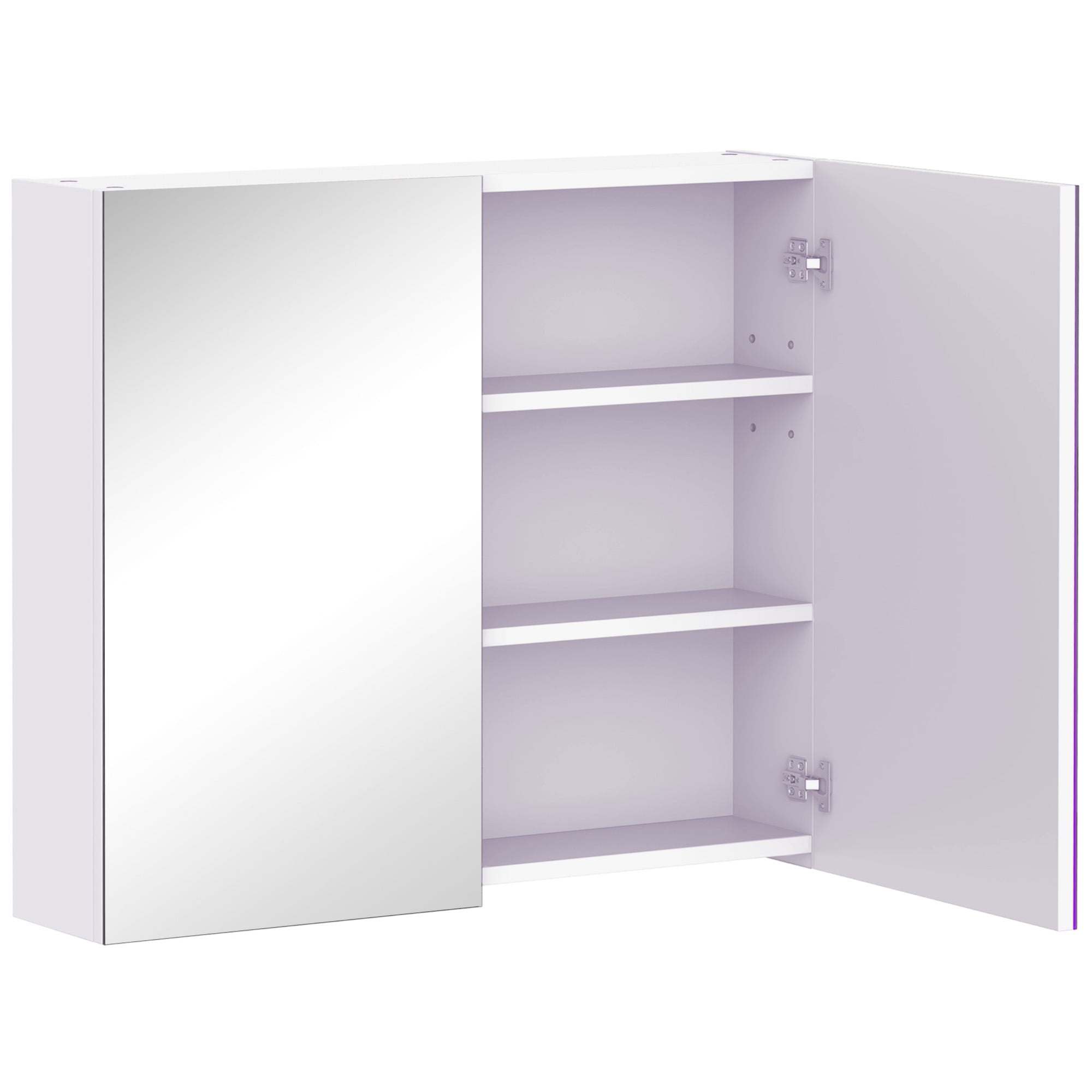 Click here for Homcom Wall Mount Medicine Cabinet With Mirror Adj... prices