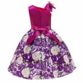 Dresses for Girl Floral Print Sleeveless Party Line Swing Girls ...