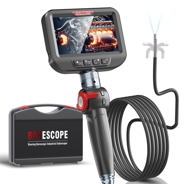 Boroscopio Ralcam con articulación bidireccional de 8,5 mm con pantalla ...
