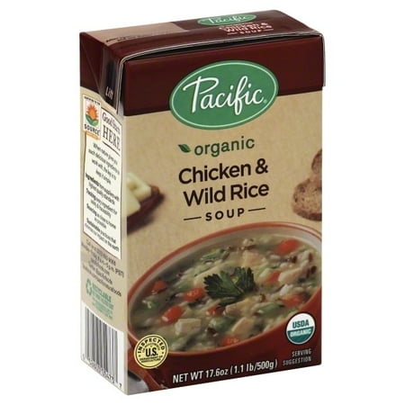 Pacific Foods Organic Chicken and Wild Rice Soup, 17.6-Ounces - Walmart.com