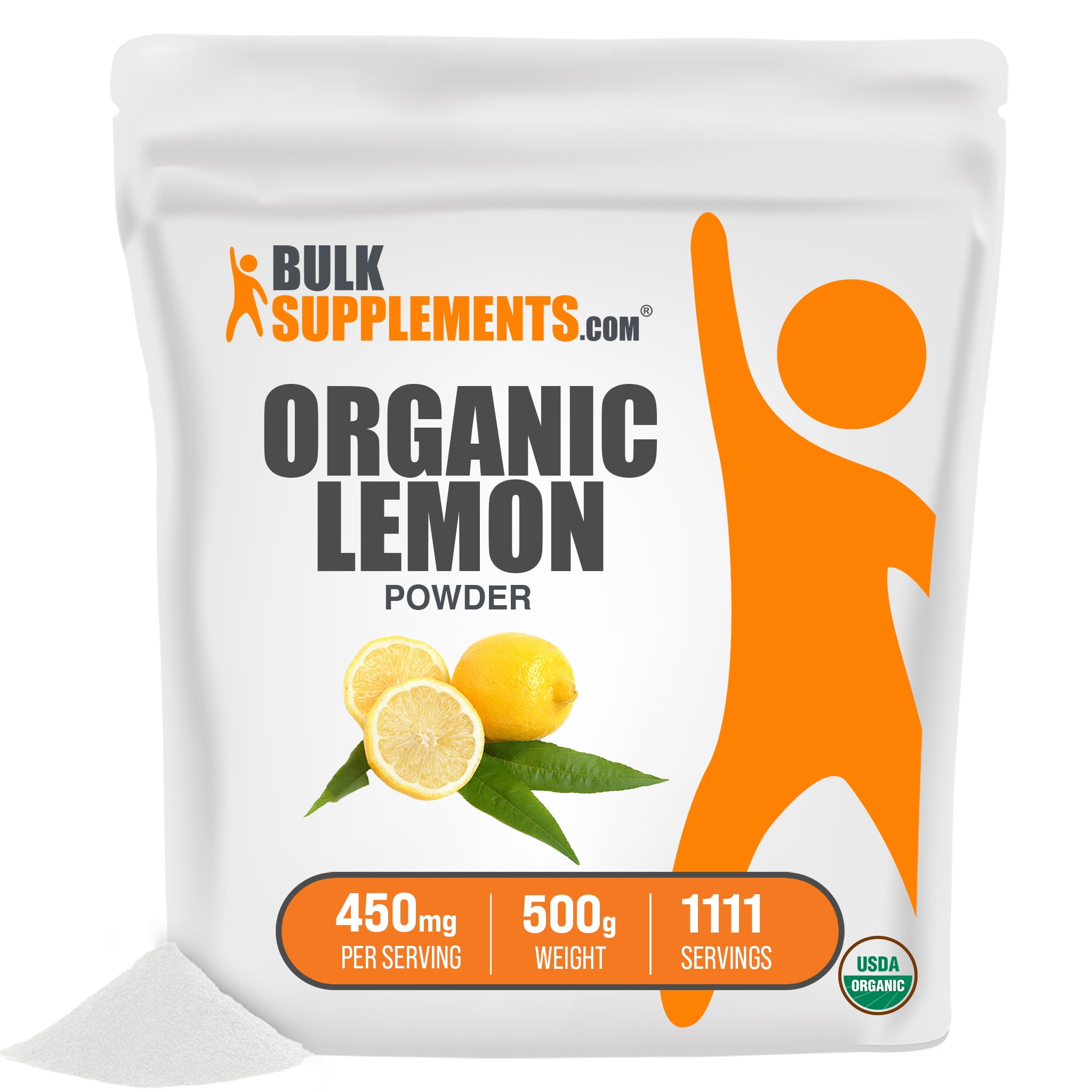 BulkSupplements.com Organic Lemon Powder, 450mg - Antioxidant, Vitamin ...