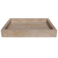 Eden Bath EB-S006BT-H Rectangular Infinity Pool Sink- Honed Beige ...