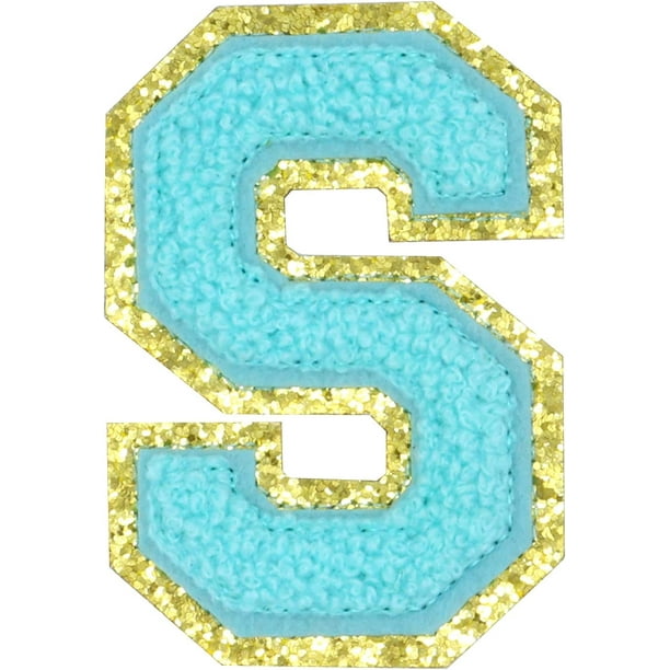 English Letter S Iron On Repair Patches Alphabet Sewing Appliques ...