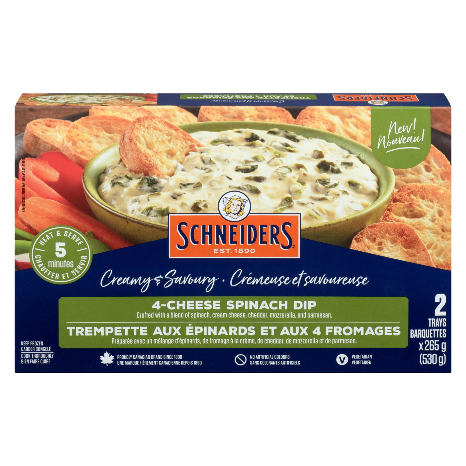 Click here for Schneiders Schneiders Four Cheese Spinach Dip prices