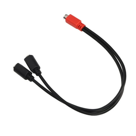 MINI DIN 6 Pin Splitter Cable, Red Black Head Plug And Play MINI DIN 6 ...