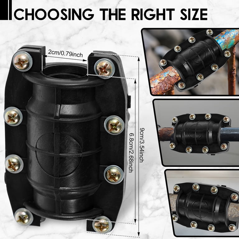 Pipe Repair Clamp 3/4 Inch , Emergency Pipe Repair Kit For Plastic And ...