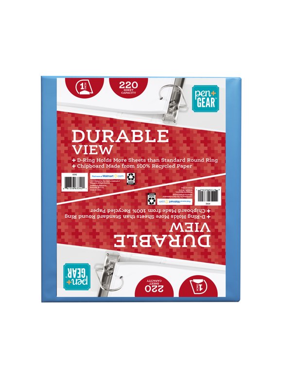 1 Inch Binders in Binder by Ring Size - Walmart.com