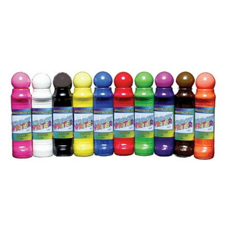 Crafty Dab Non-Toxic Washable Window Paint Writer Set, Bottle, 1 oz ...