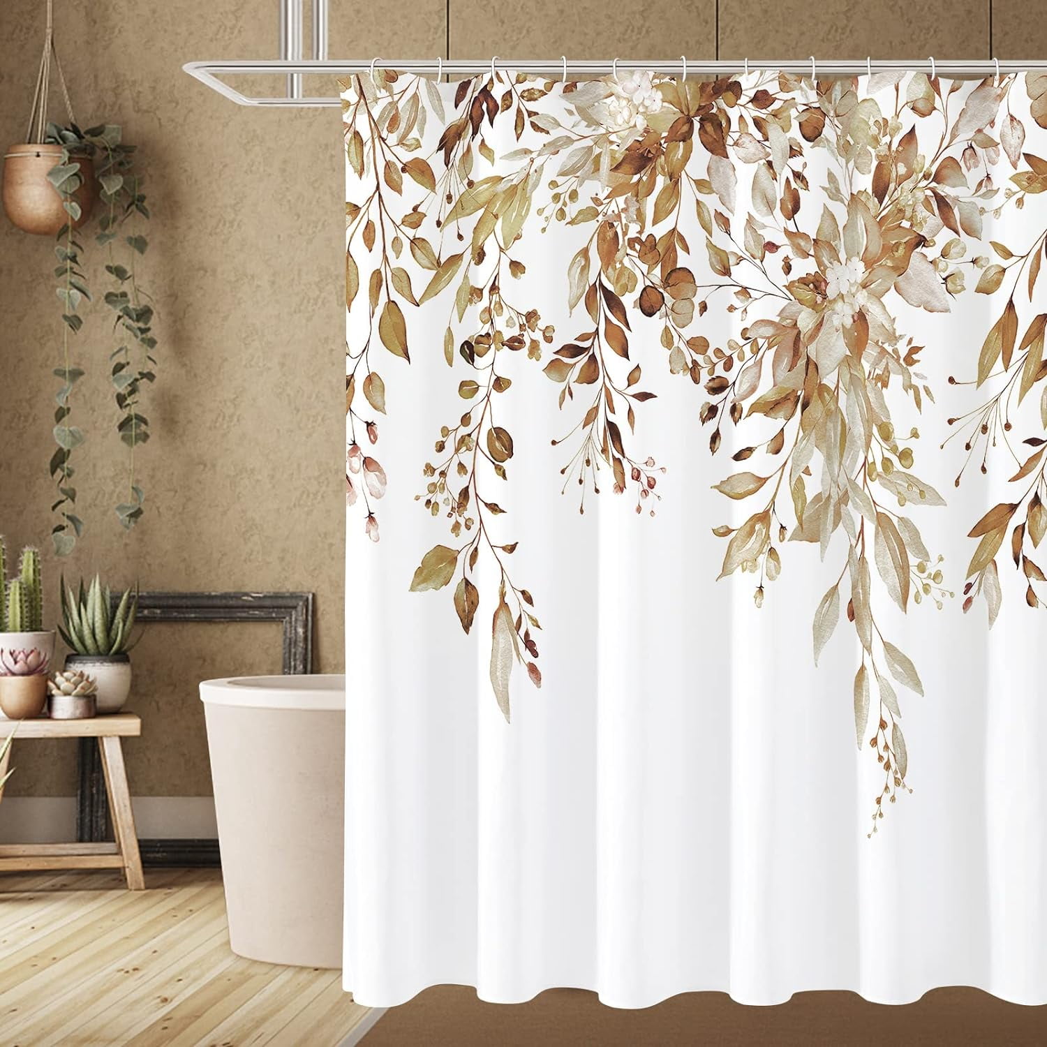 Click here for Ilanktozi Sage Green Eucalyptus Shower Curtain  Wa... prices