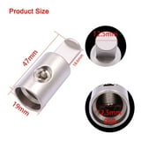 2X Car Audio Amp 1/0 Gauge Power Ground Wire Pin For Awg Terminal Input ...